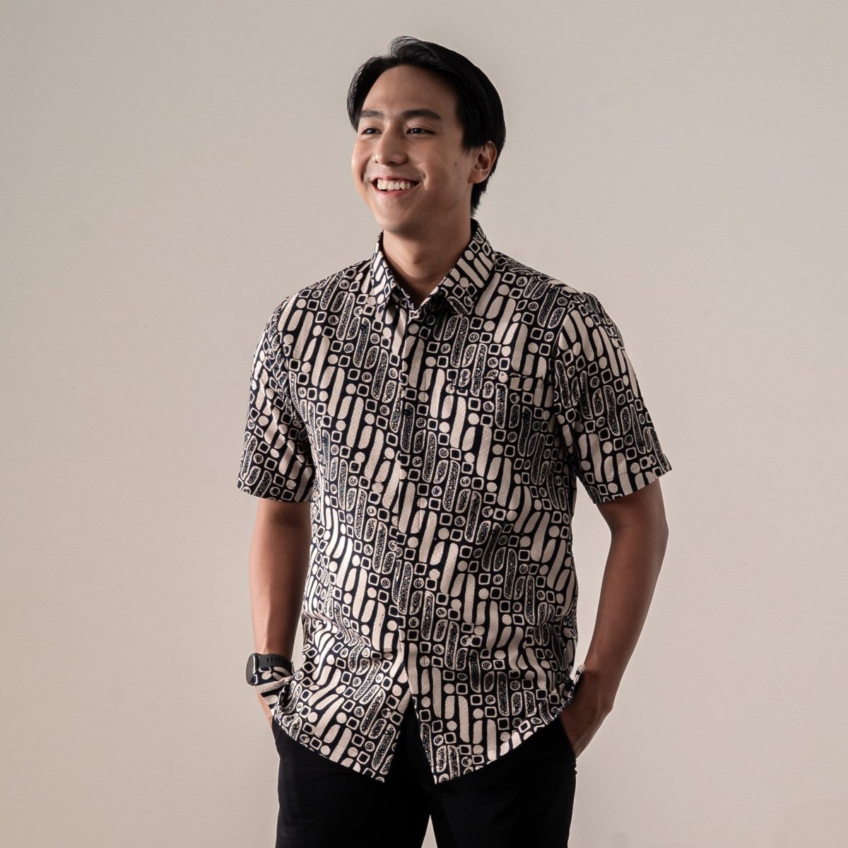 Bonadan - Mandalas Kemeja Batik Pria Premium Lengan Pendek